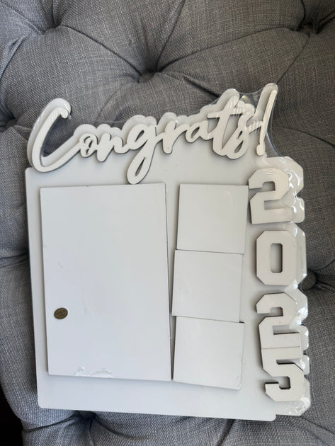 2025 Congrats 3D Sublimation Frame - Set of 2: LARGE/ 2025 – M LaShea ...