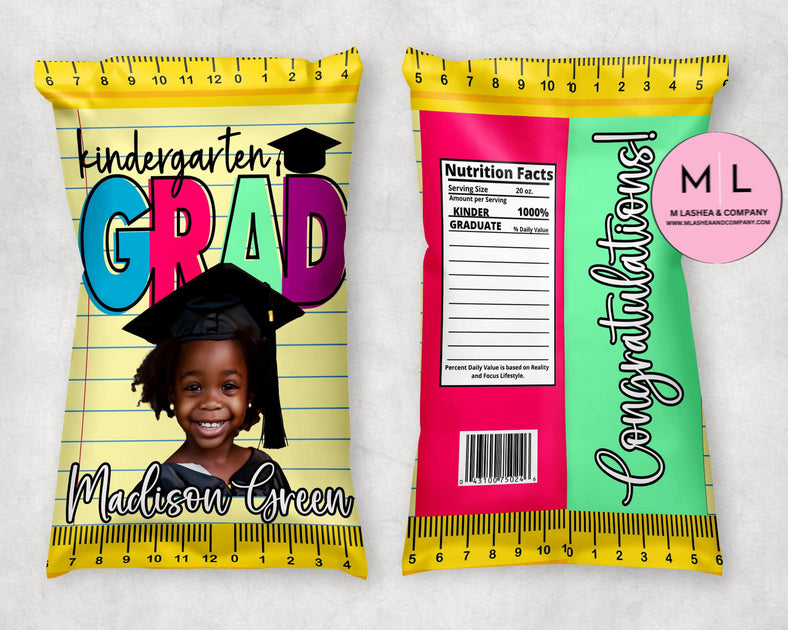 Kinder Grad Chip Bag Template Bundle – M LaShea & Company