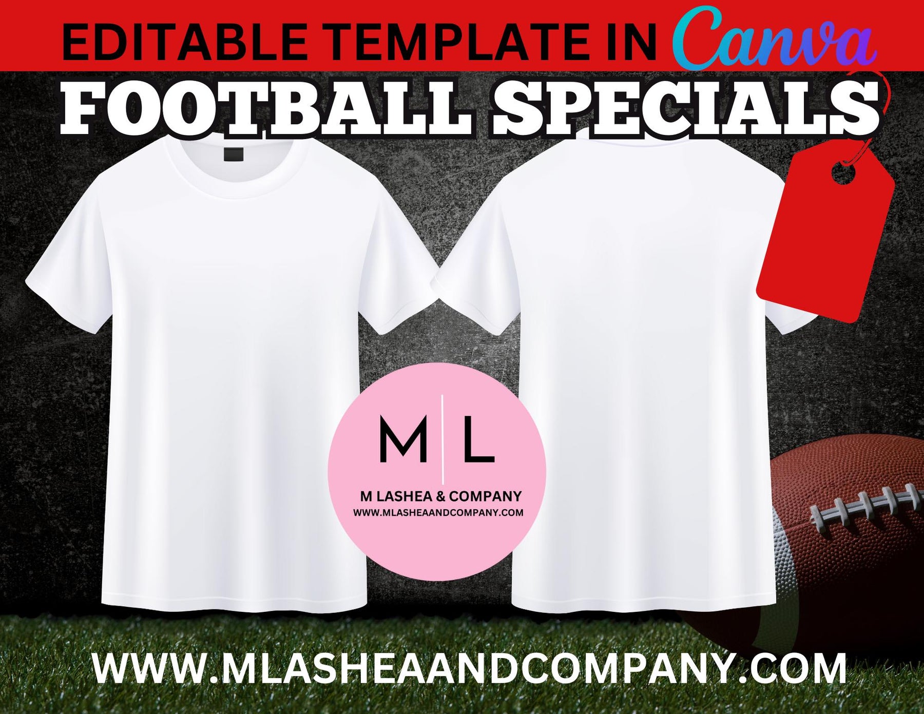 CANVA FOOTBALL SALES FLYER TEMPLATES – M LaShea & Company
