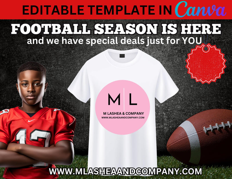 CANVA FOOTBALL SALES FLYER TEMPLATES – M LaShea & Company