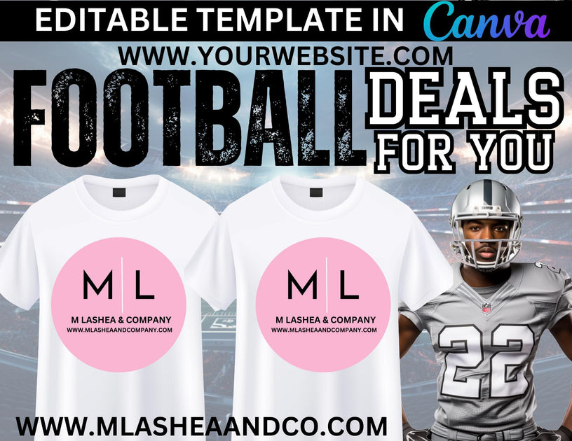 CANVA FOOTBALL SALES FLYER TEMPLATES – M LaShea & Company