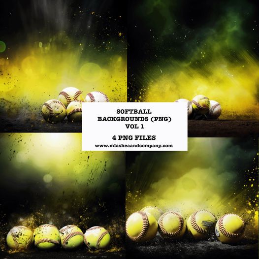 SOFTBALL BACKGROUNDS Vol 1 – M LaShea & Company