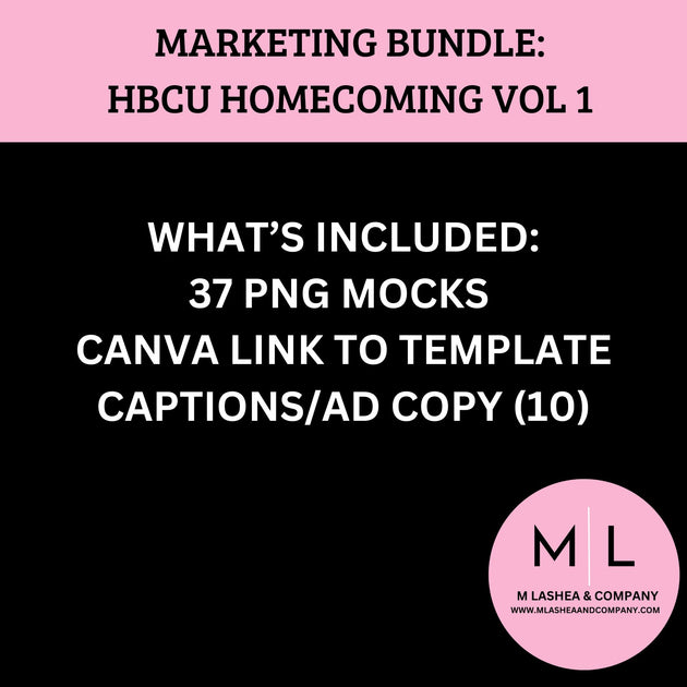 HBCU Homecoming VOL 1 - MARKETING BUNDLE – M LaShea & Company