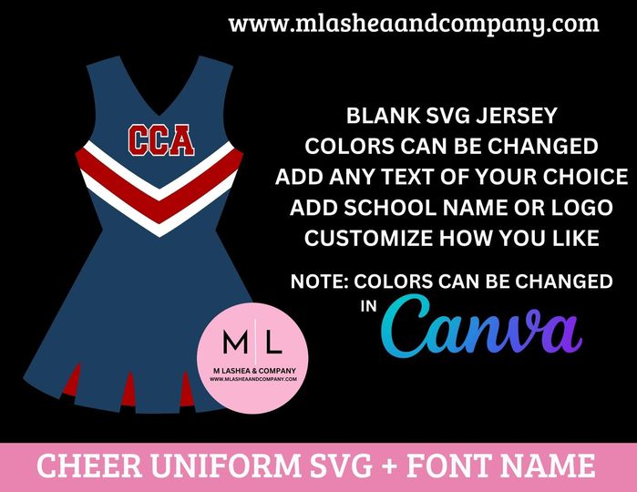 Cheer Uniform SVG Bundle – M LaShea & Company