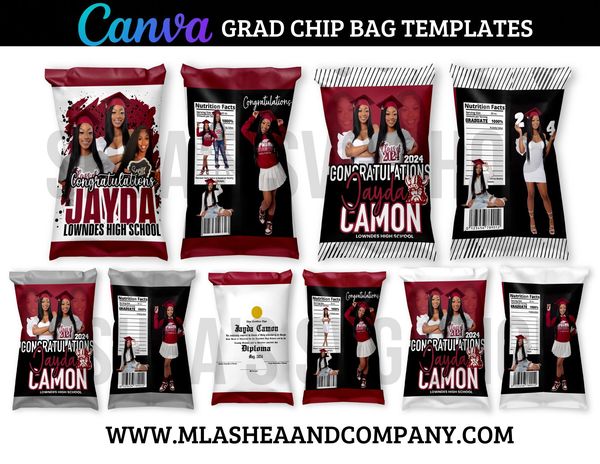 Canva Grad Chip Bag Template Bundle – M LaShea & Company