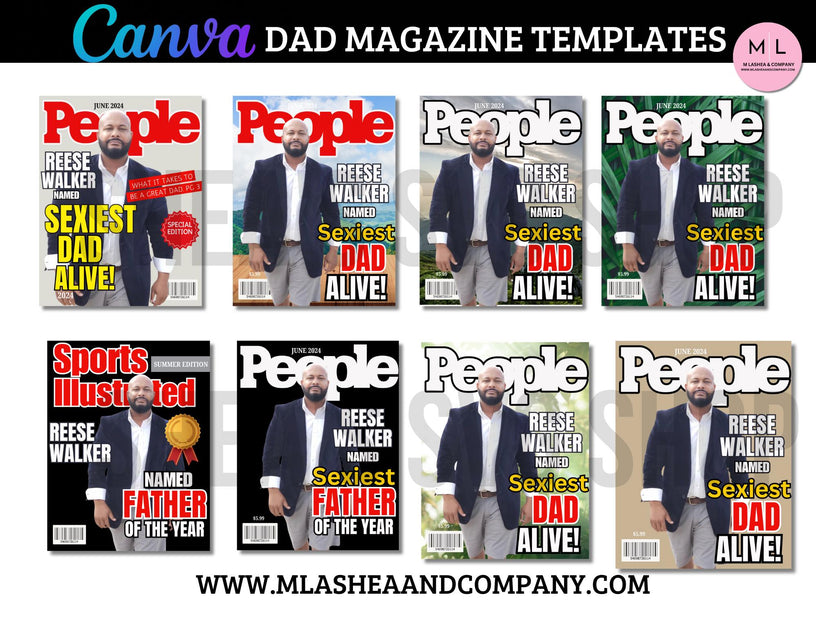 CANVA Dad Magazine Templates – M LaShea & Company