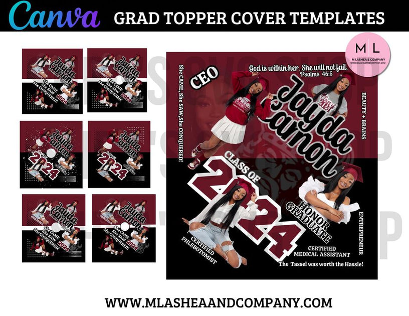 CANVA Grad Cap Topper Templates – M LaShea & Company