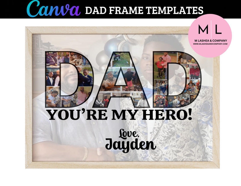 CANVA Dad Frame Templates – M LaShea & Company