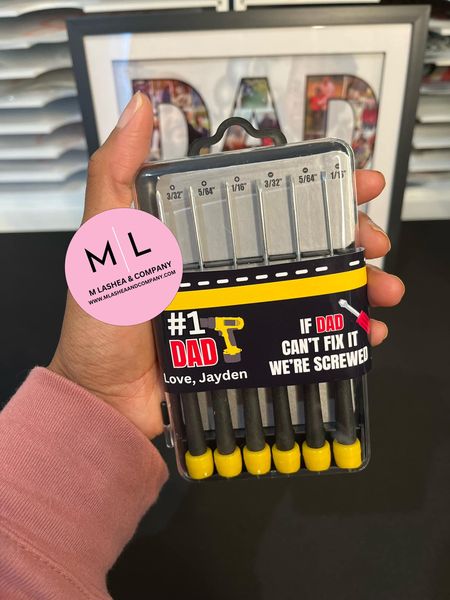 CANVA Dad Dollar Tree Screwdriver Label Templates – M LaShea & Company