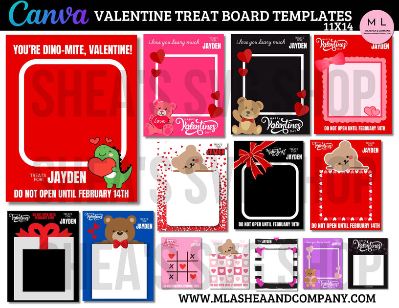Canva Valentine Treat Board Templates – M LaShea & Company