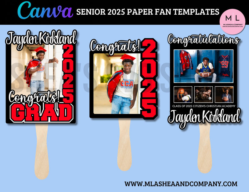 CANVA SENIOR 2026-2025 PAPER FAN TEMPLATES – M LaShea & Company