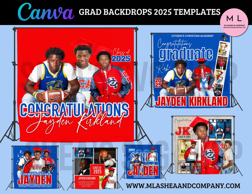 Canva 2025 Grad Backdrop Templates – M LaShea & Company