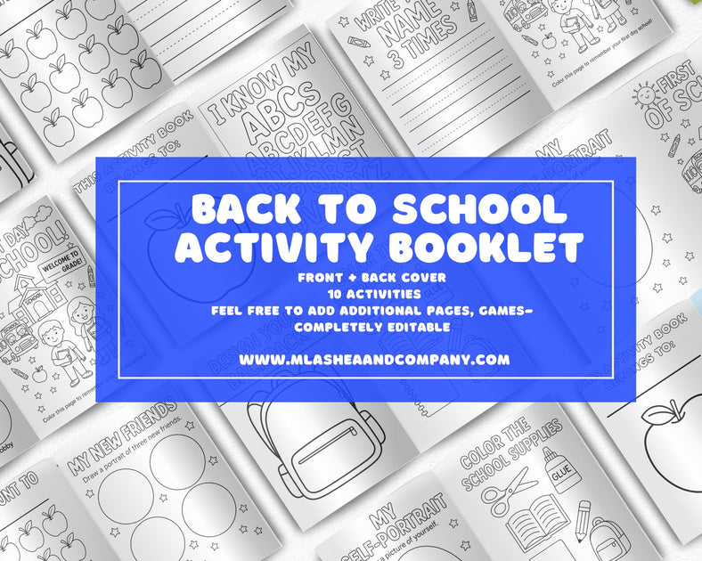 Back to School Activity Book Template (Canva Templates) – M LaShea ...