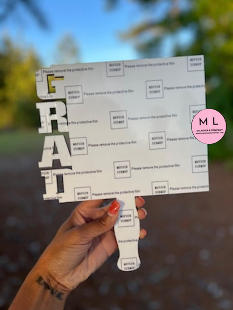 LARGE GRAD FAN (BLANK) - Set of 2 – M LaShea & Company