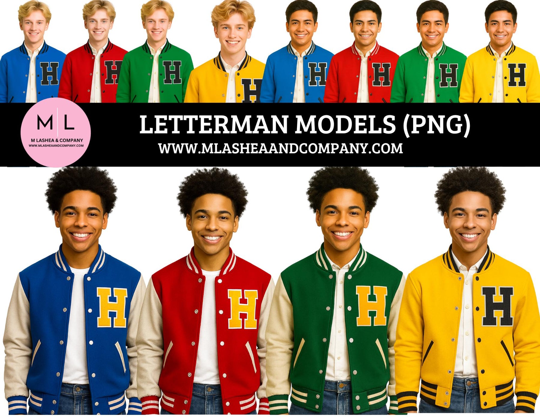 Letterman Models (PNG) – M LaShea & Company