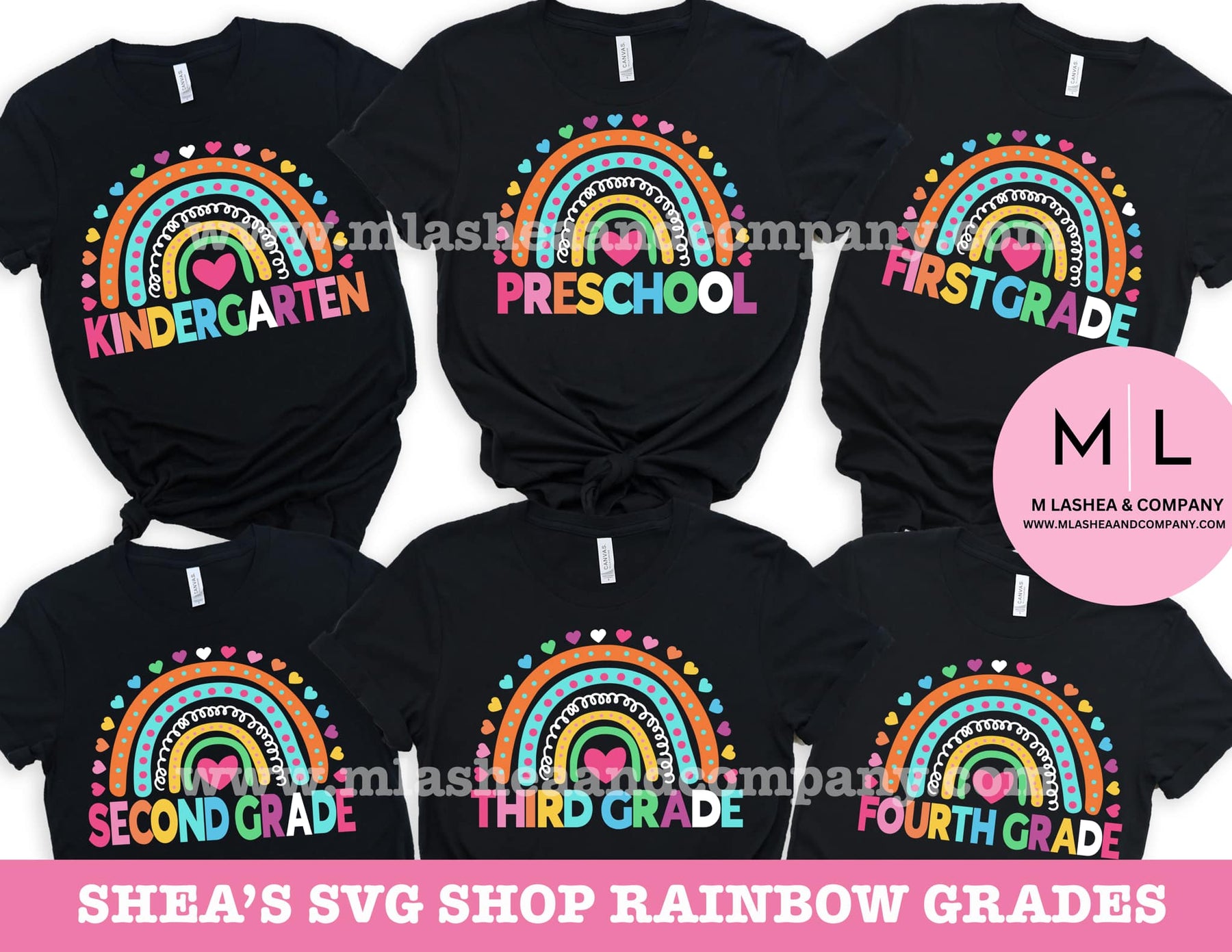 Rainbow Grades SVG Bundle – M LaShea & Company