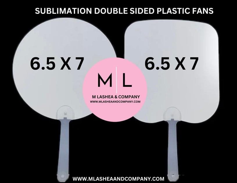 Sublimation Double-Sided Plastic Fans (Set of 4) – M LaShea & Company
