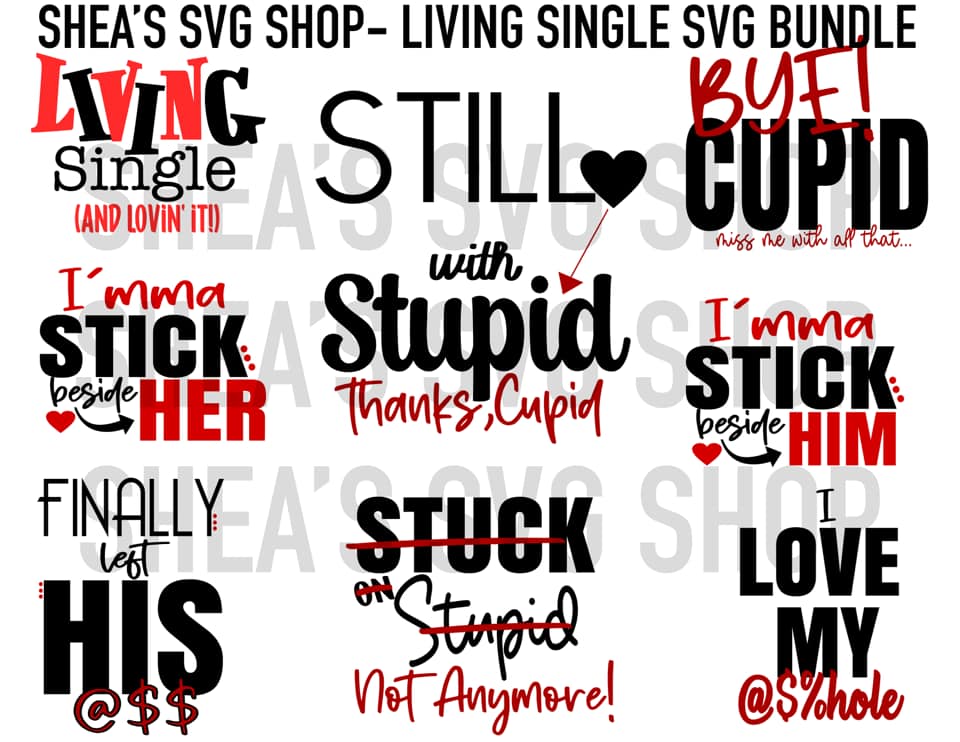 Living Single SVG Bundle Plus Mocks Shown – M LaShea & Company