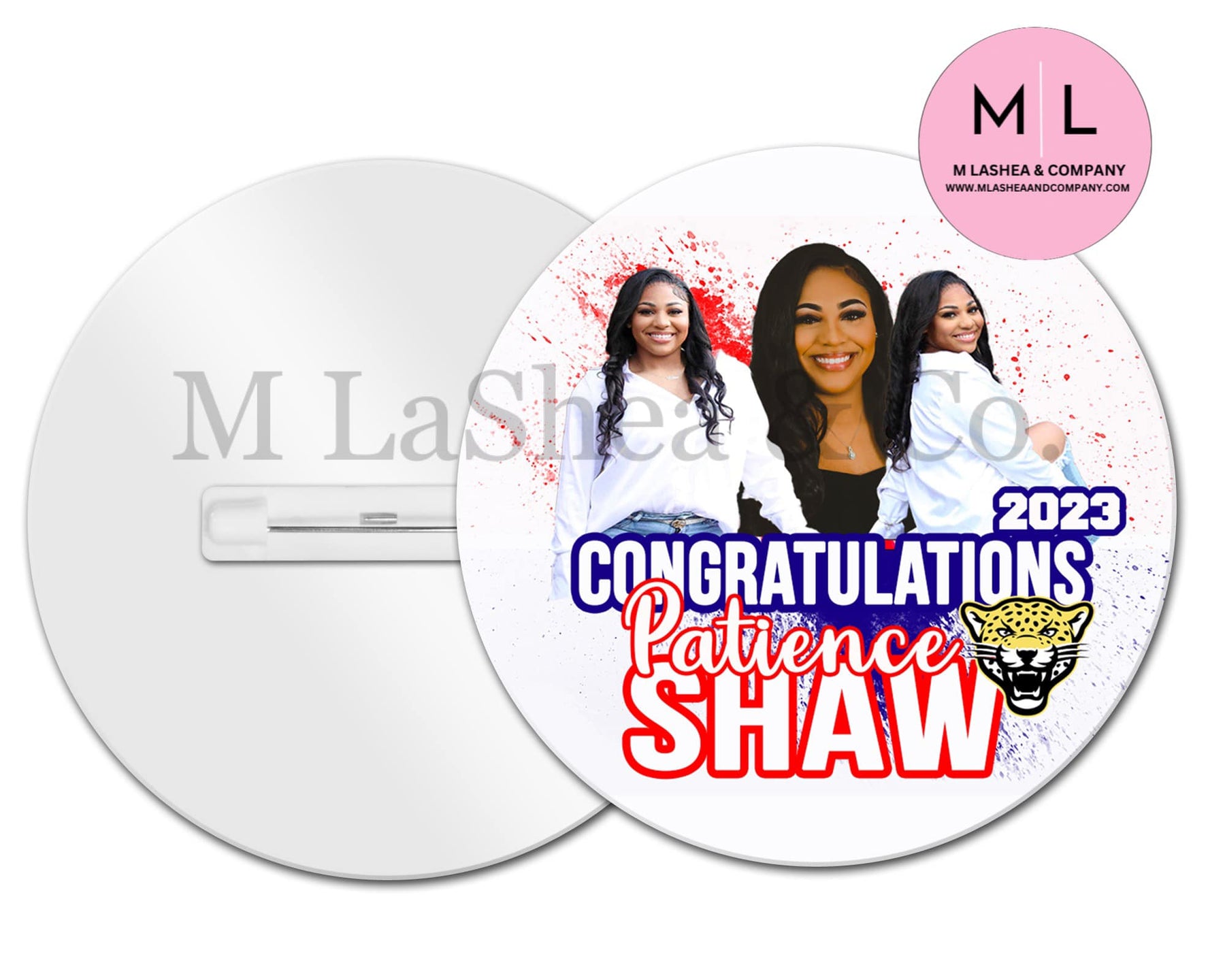 Grad Button Photoshop Template – M LaShea & Company