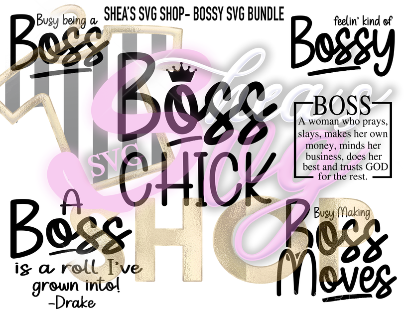 Bossy SVG Bundle – M LaShea & Company