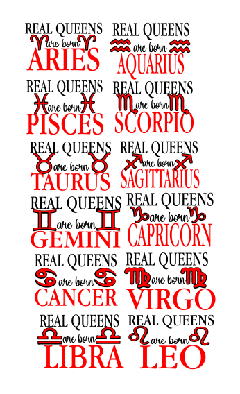 Real Queens- Zodiac Bundle (All signs included) – M LaShea & Company