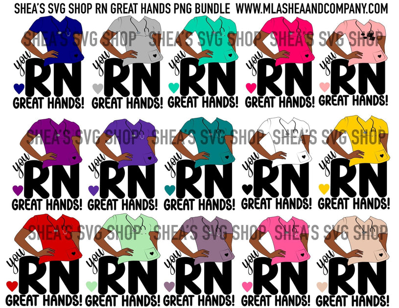 You RN Great Hands SVG + PNG Bundle – M LaShea & Company