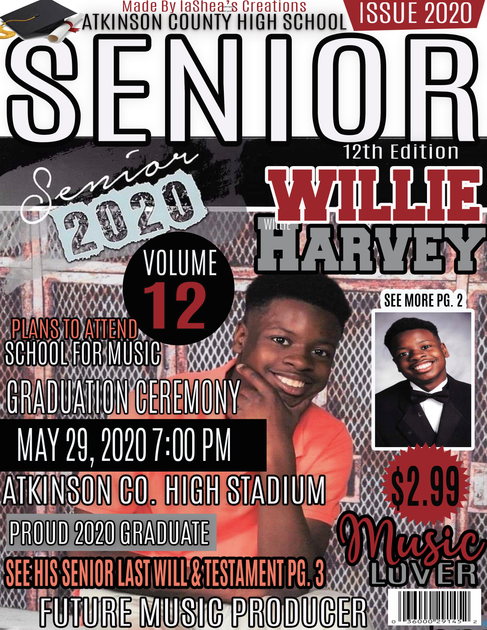 MALE SENIOR MAGAZINE COVER TEMPLATE – M LaShea & Company