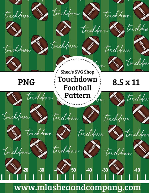 Touchdown Football Pattern Digital Paper – M LaShea & Company