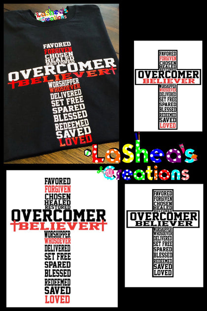 Overcomer Word Cross Digital File – M LaShea & Company